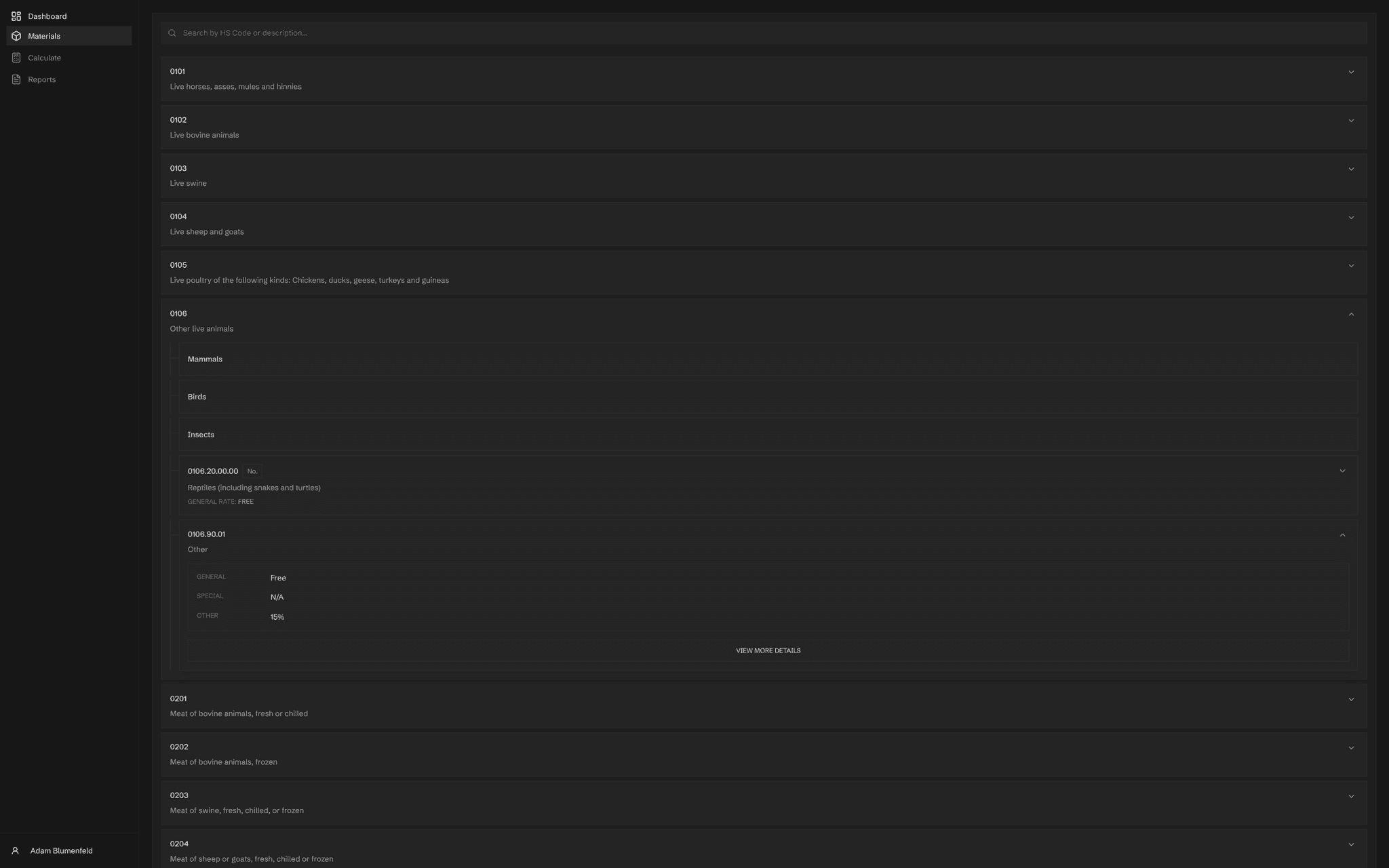 RIFF - Advanced Tariff Classification